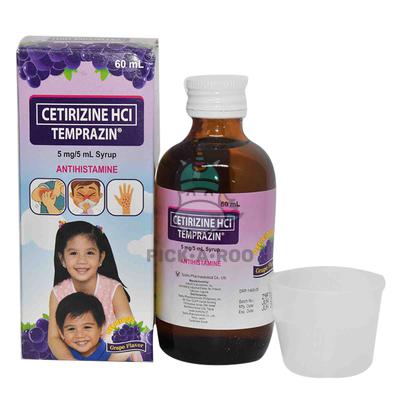 Temprazin Cetirizine HCI 5mg / 5ml Syrup Grape | PICK.A.ROO"