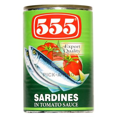 555 Sardines In Tomato Sauce Green | PICK.A.ROO"