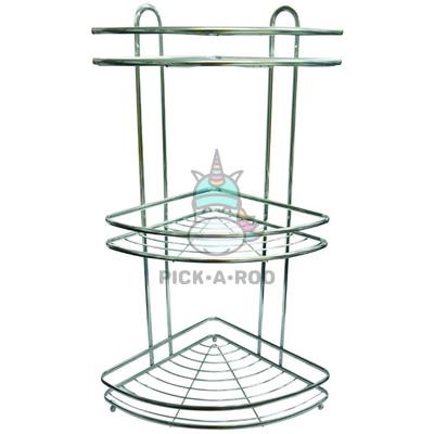 Cascade 3 Layer Corner Bathroom Rack | PICK.A.ROO"