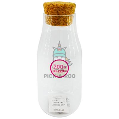 Daiso Japan Glass Bottle with Cork Stopper - 300ml | PICK.A.ROO"