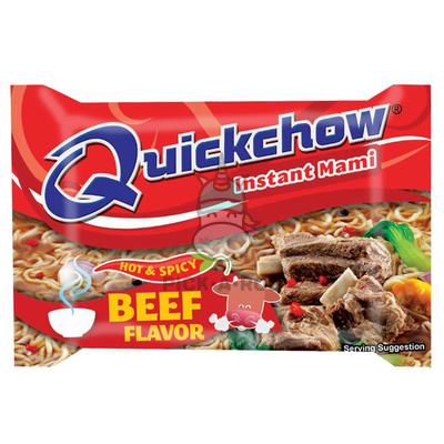 Quickchow Instant Mami in Hot and Spicy Beef Flavor | PICK.A.ROO"