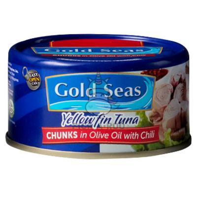 Gold Seas Yellowfin Tuna Chunks In Oil With Chili | PICK.A.ROO"