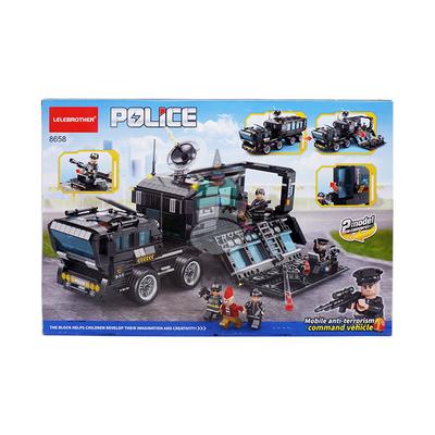 Lelebrother Building Blocks Swat Police 2-In-1 Anti-Terrorism Command ...