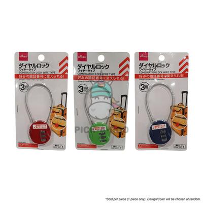 Daiso Dial Combination Lock Wire Type | PICK.A.ROO"