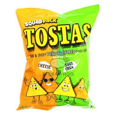 Tostas Squadpack Dual-Flavored Corn Chips in Cheese and Sour Cream ...