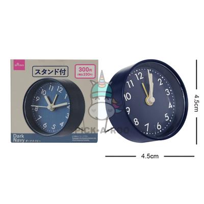 Daiso Japan Mini Round Clock in Dark Navy | PICK.A.ROO"