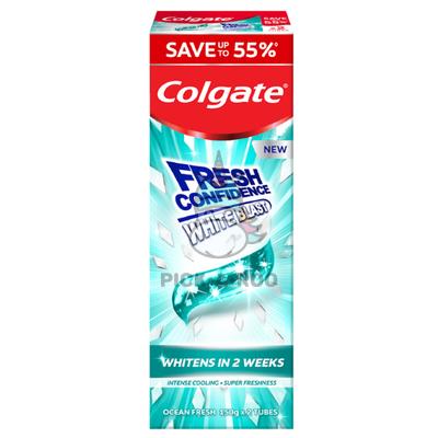Colgate Fresh Confidence White Blast Ocean Fresh Toothpaste Twin Pack ...