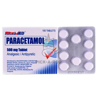 Ritemed Paracetamol 500mg Tablet 1s | PICK.A.ROO"