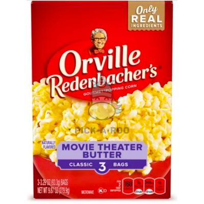 Orville Redenbacher's Microwavable Movie Theater Butter Gourmet Popcorn ...