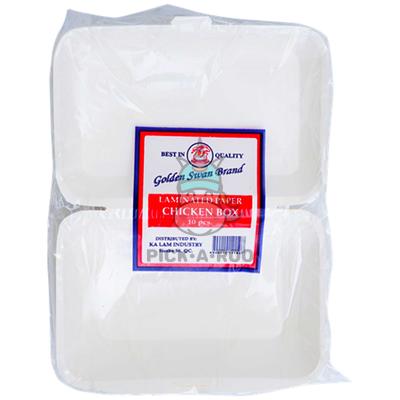 Golden Swan Laminated Paper Chicken Box | PICK.A.ROO"