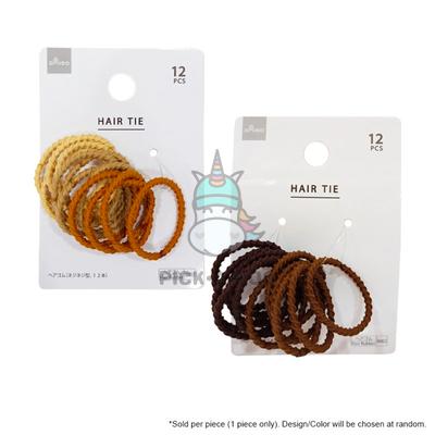 Daiso Screw Type Hair Tie 12pcs | PICK.A.ROO"